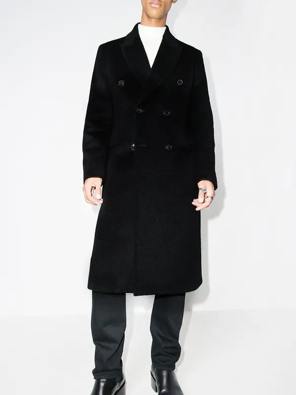 Our Legacy Peak-lapel Double-breasted Coat - Black