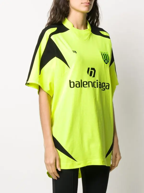 Balenciaga Logo Print Football T-shirt