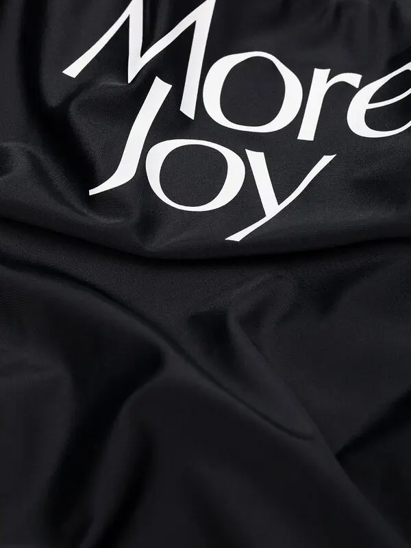MORE JOY Logo Print Swimsuit