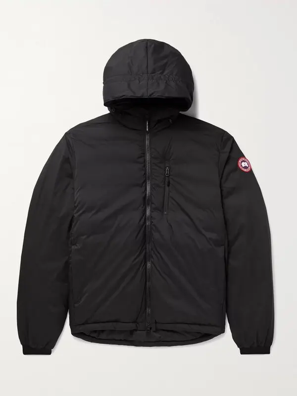 Canada Goose Lodge Slim-fit Hooded Down Jacket - Black