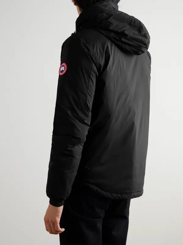 Canada Goose Lodge Slim-fit Hooded Down Jacket - Black