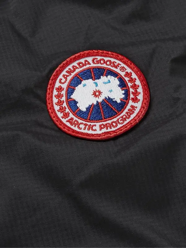 Canada Goose Lodge Slim-fit Hooded Down Jacket - Black