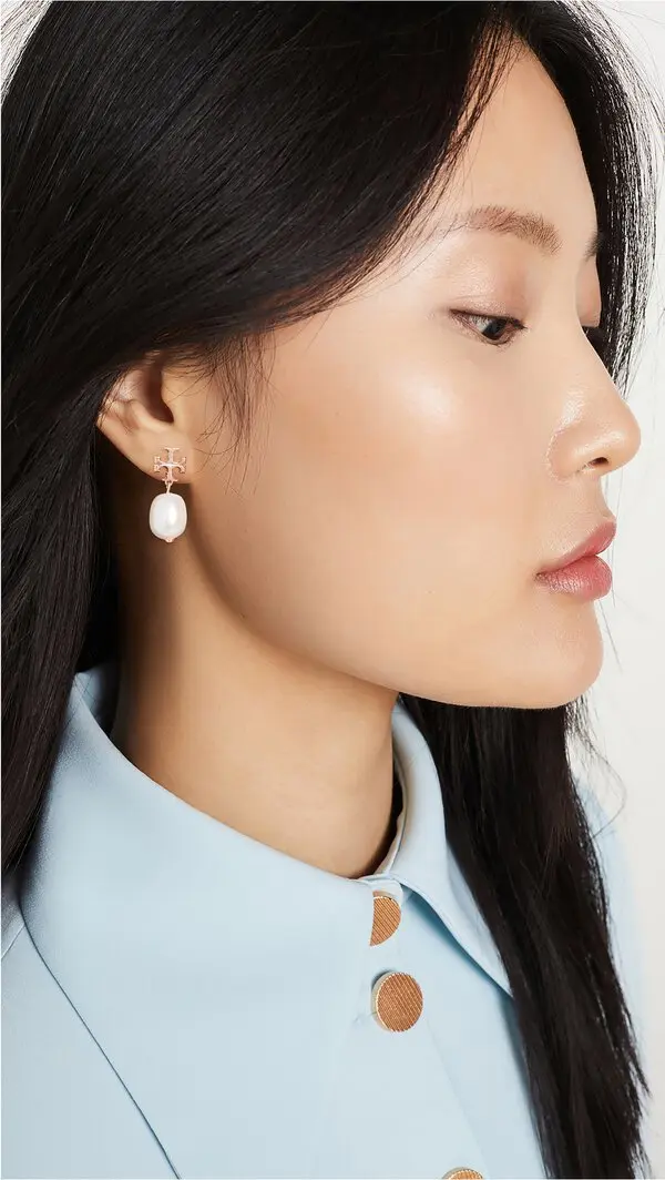 Tory Burch Moondance Pearl Drop Earrings
