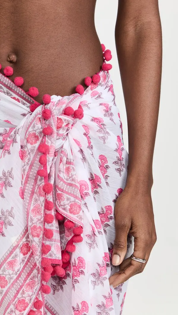 Playa Lucila Border Print Sarong