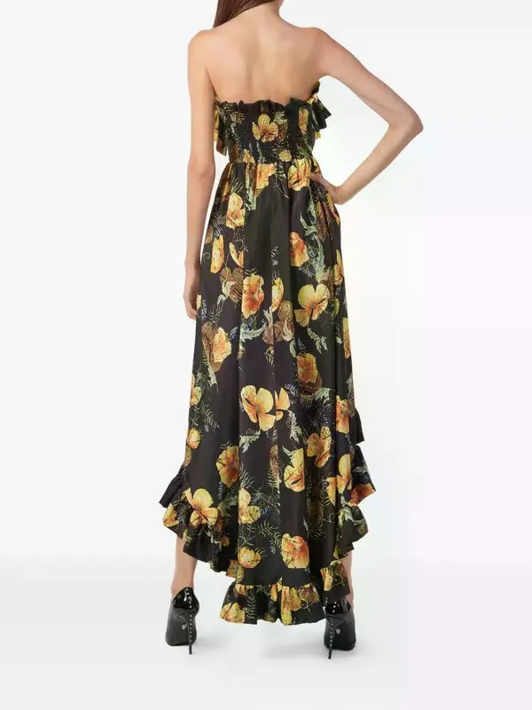 Philipp Plein Flower-print Asymmetric Dress