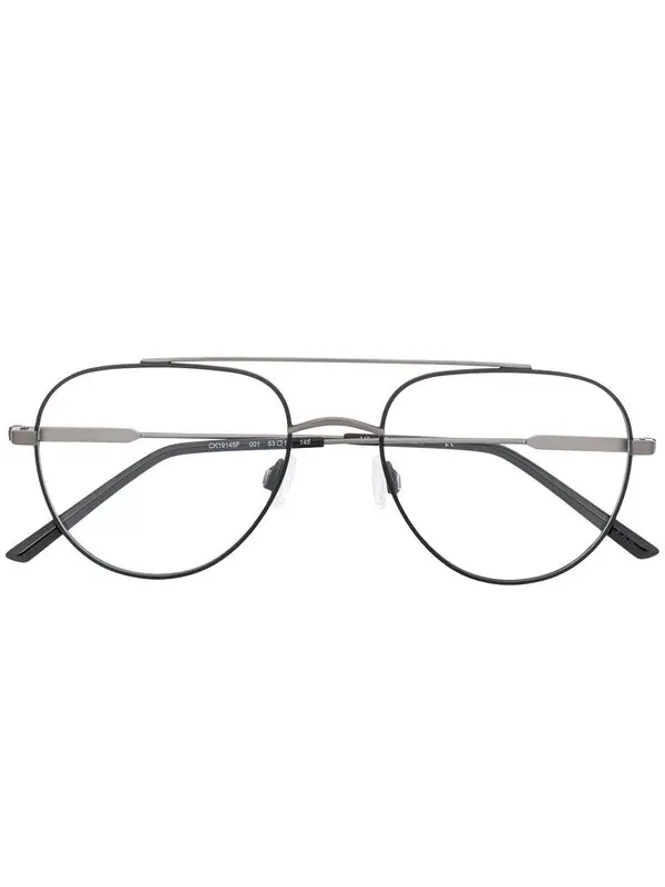 Calvin Klein Pilot-frame Glasses - Black