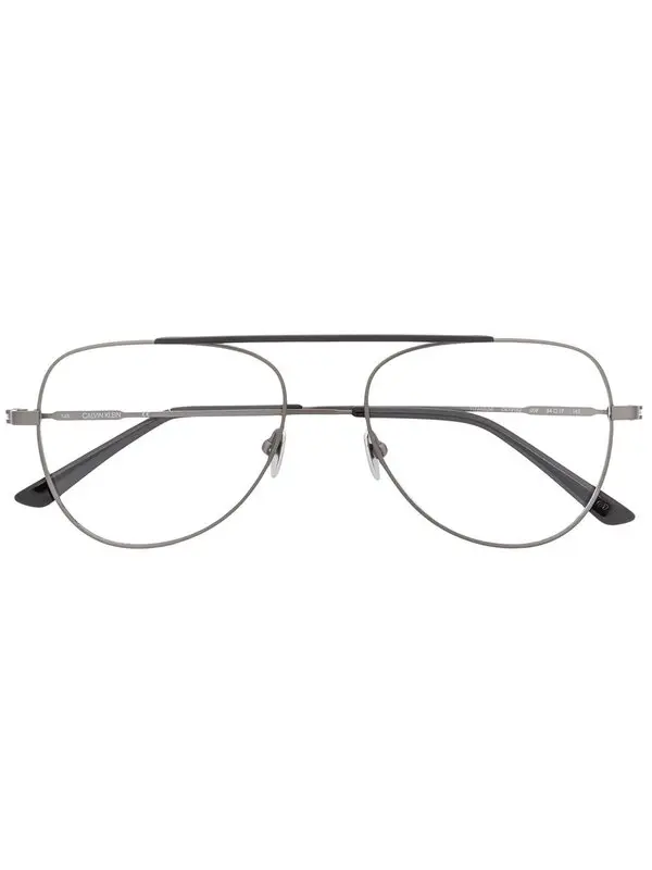 Calvin Klein Pilot-frame Eyeglasses - Black