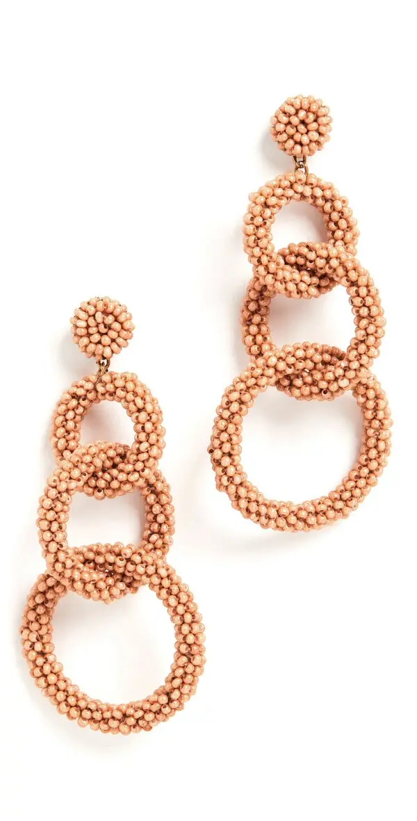 Deepa Gurnani Deepa Ember Earrings - Dusty Pink