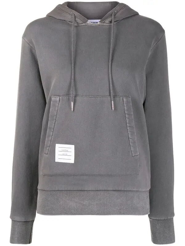 Thom Browne Relaxed Logo-patch Hoodie