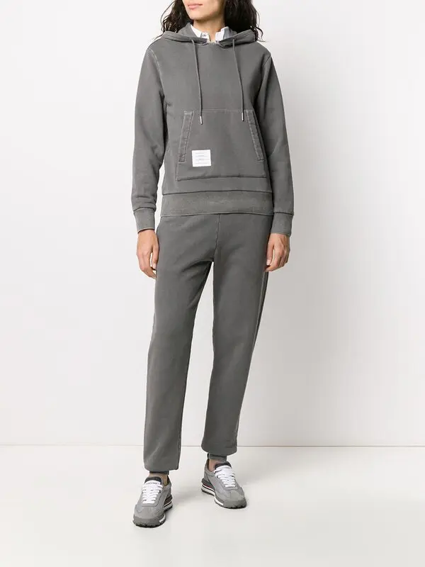 Thom Browne Relaxed Logo-patch Hoodie