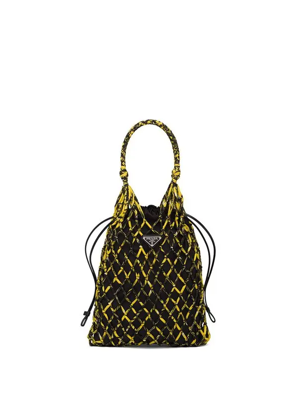 Prada Printed Nylon Mesh Bag