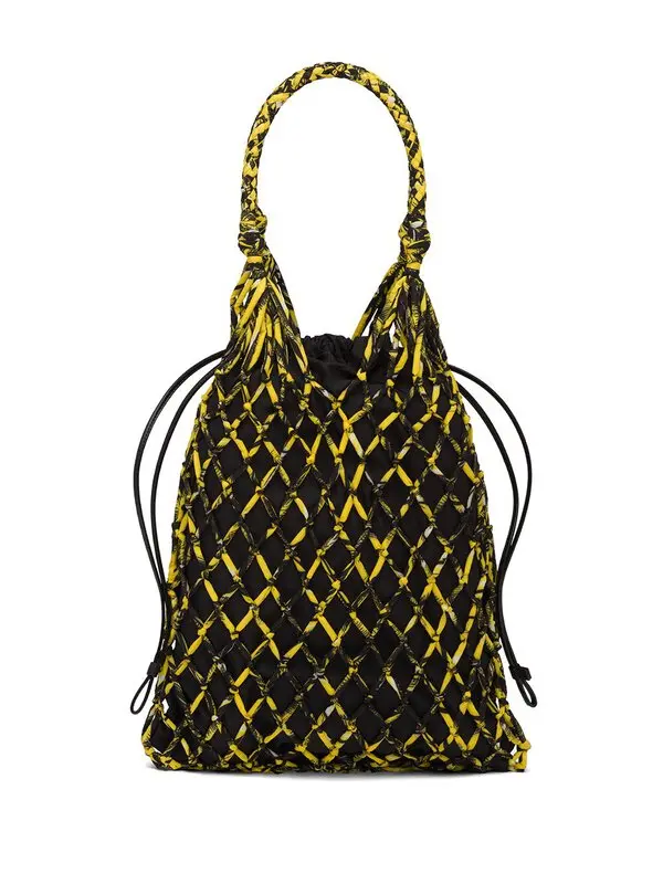 Prada Printed Nylon Mesh Bag