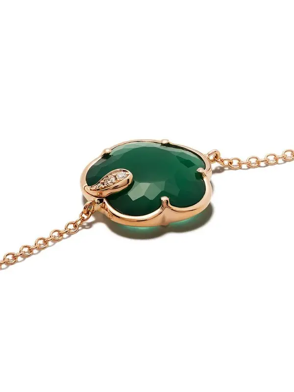 Pasquale Bruni 18kt Petit Joli Agate And Diamond Bracelet - Pink