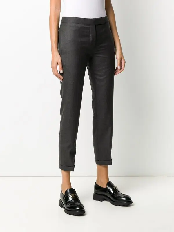 Thom Browne Cropped Tailored Trousers - Grey