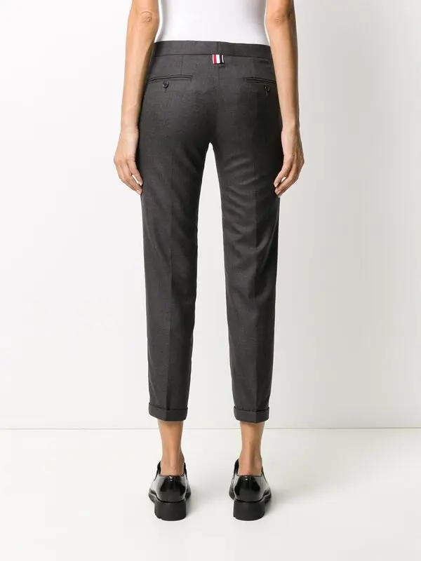 Thom Browne Cropped Tailored Trousers - Grey