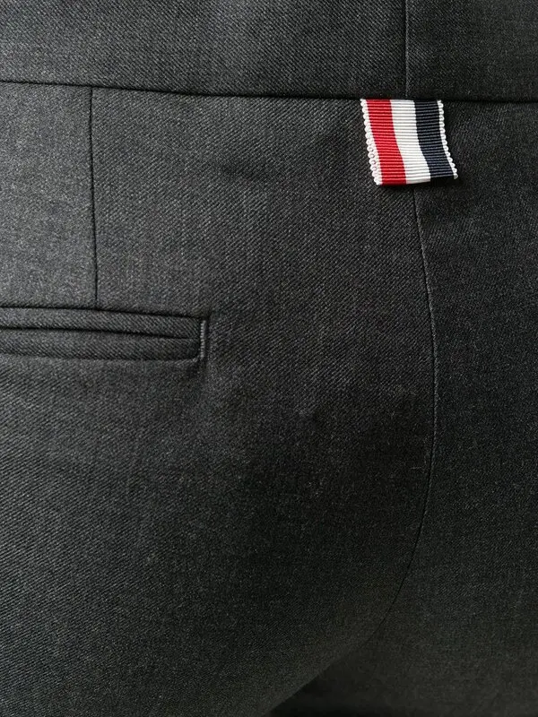 Thom Browne Cropped Tailored Trousers - Grey