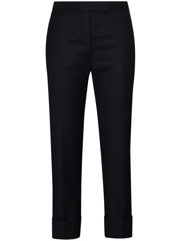 Thom Browne Super 120s Cropped Wool Trousers