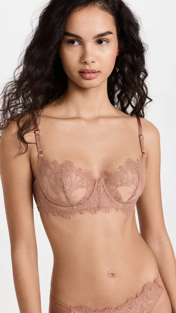 SKARLETT BLUE Entice Balconette Bra - Gleam/terracotta