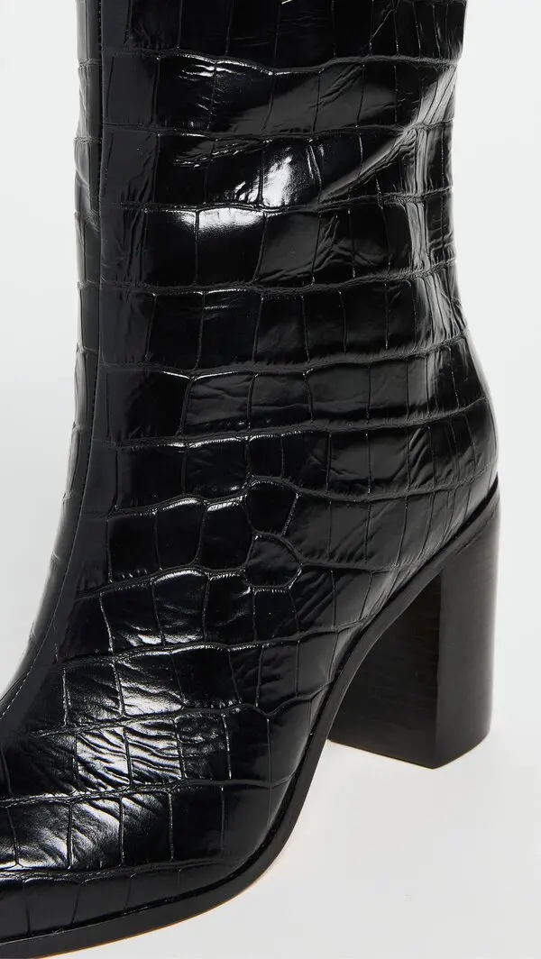 Schutz Maryana Block Boots - Black