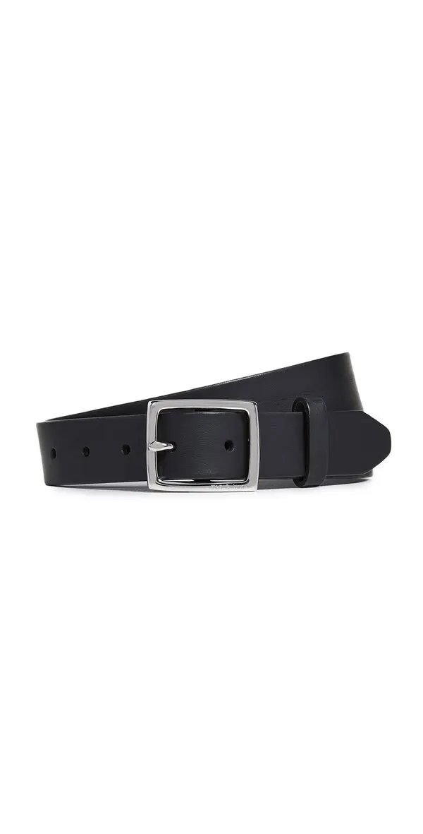 Rag & Bone Boyfriend Leather Belt - Black