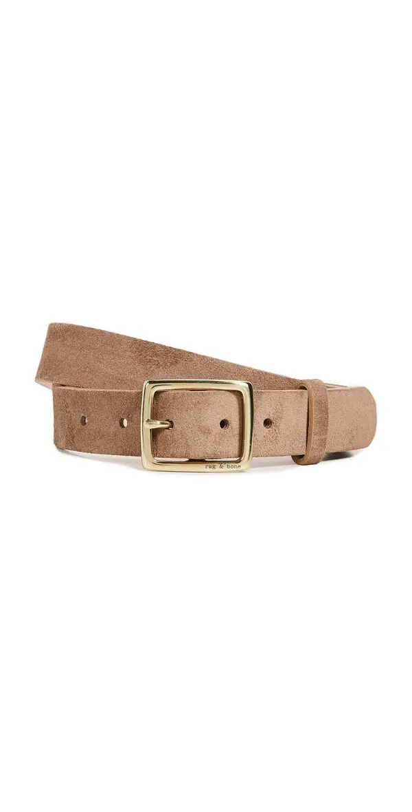 Rag & Bone Boyfriend Leather Belt - Camel