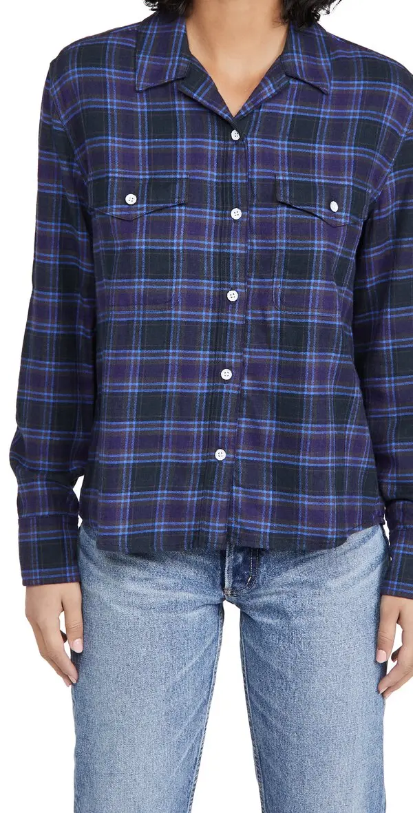 Rag & Bone May Long Sleeve Plaid Shirt
