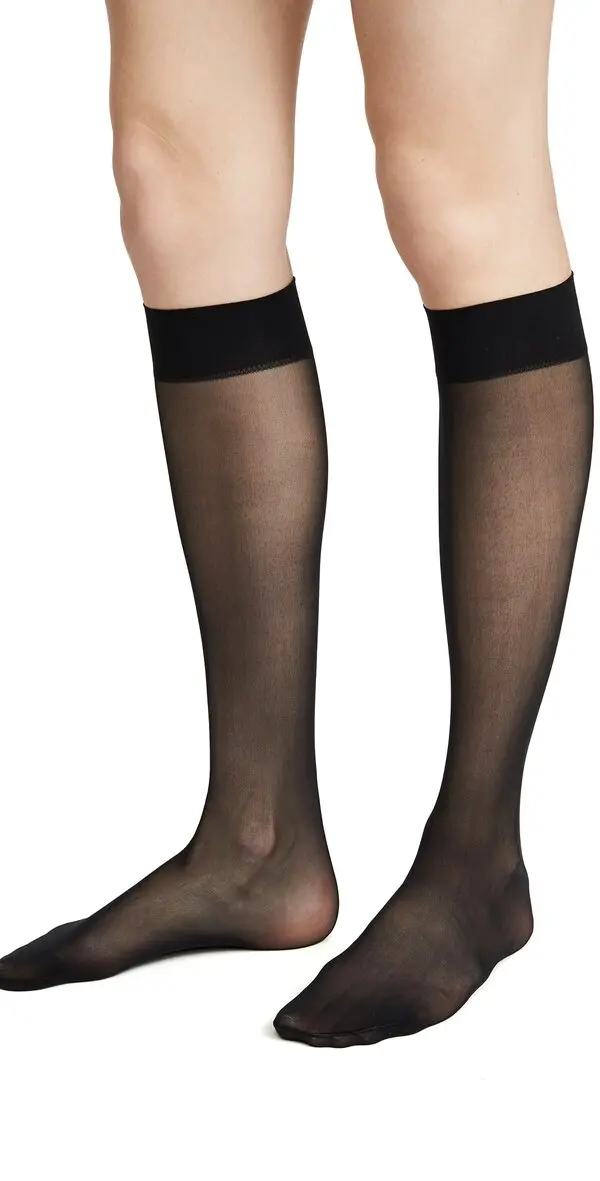 Wolford Individual 10 Knee Highs - Black