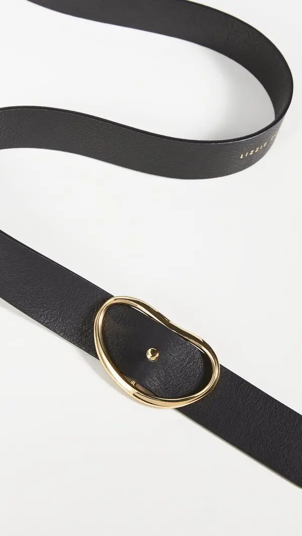 LIZZIE FORTUNATO Wide Georgia Belt - Black