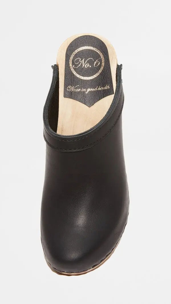 No.6 Old School High Heel Clogs
