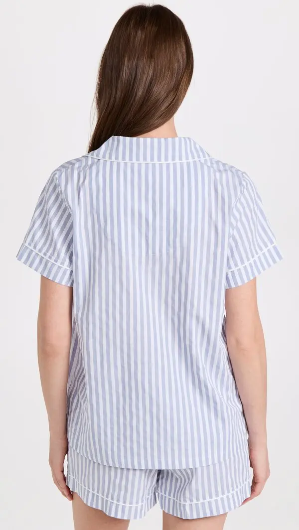 BEDHEAD PAJAMAS Classic Stripe Pajama Set - Blue 3d