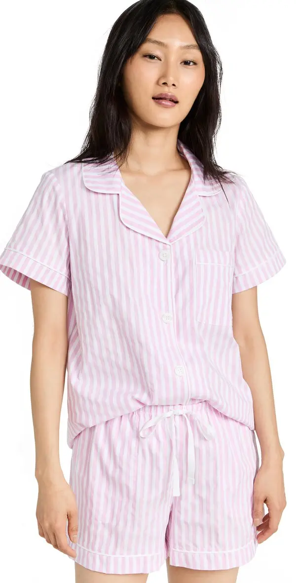 BEDHEAD PAJAMAS Classic Stripe Pajama Set - Pink Stripe