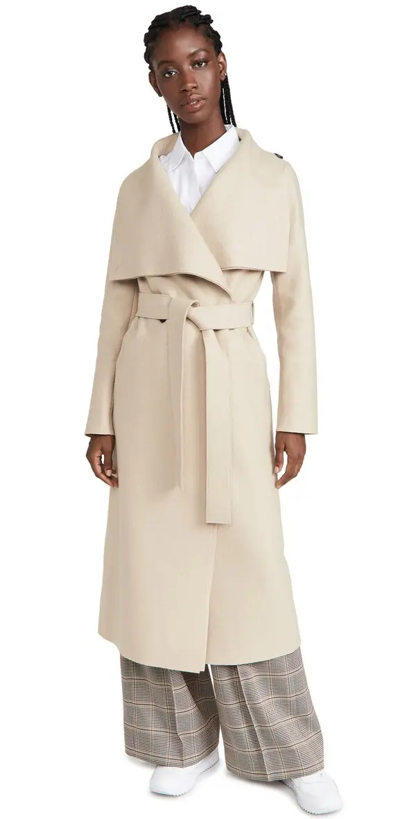 Harris Wharf London Volcano Coat - Almond