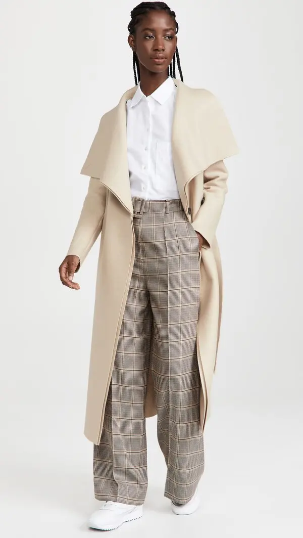 Harris Wharf London Volcano Coat - Almond