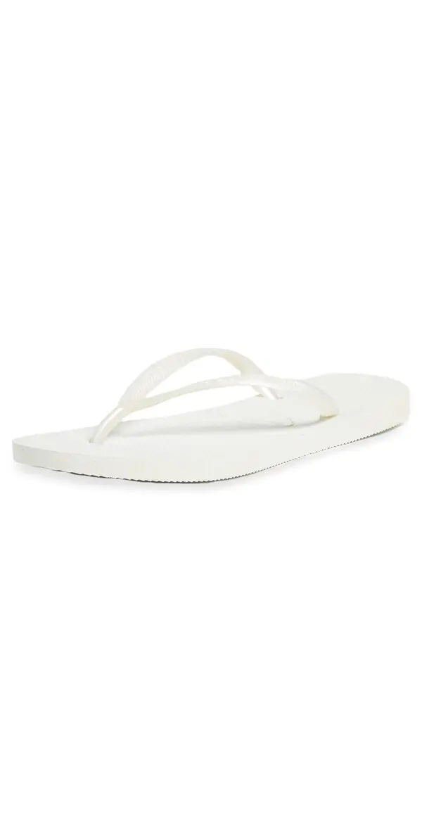 Havaianas Slim Flip Flops - White