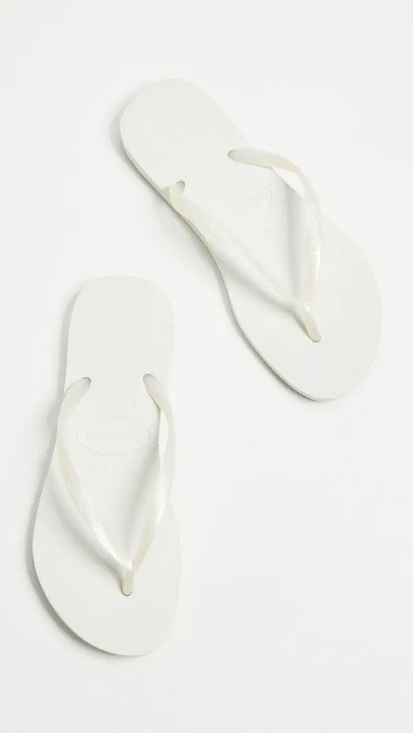 Havaianas Slim Flip Flops - White