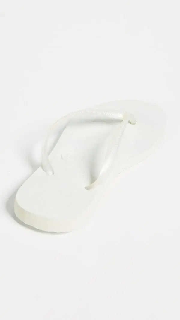 Havaianas Slim Flip Flops - White