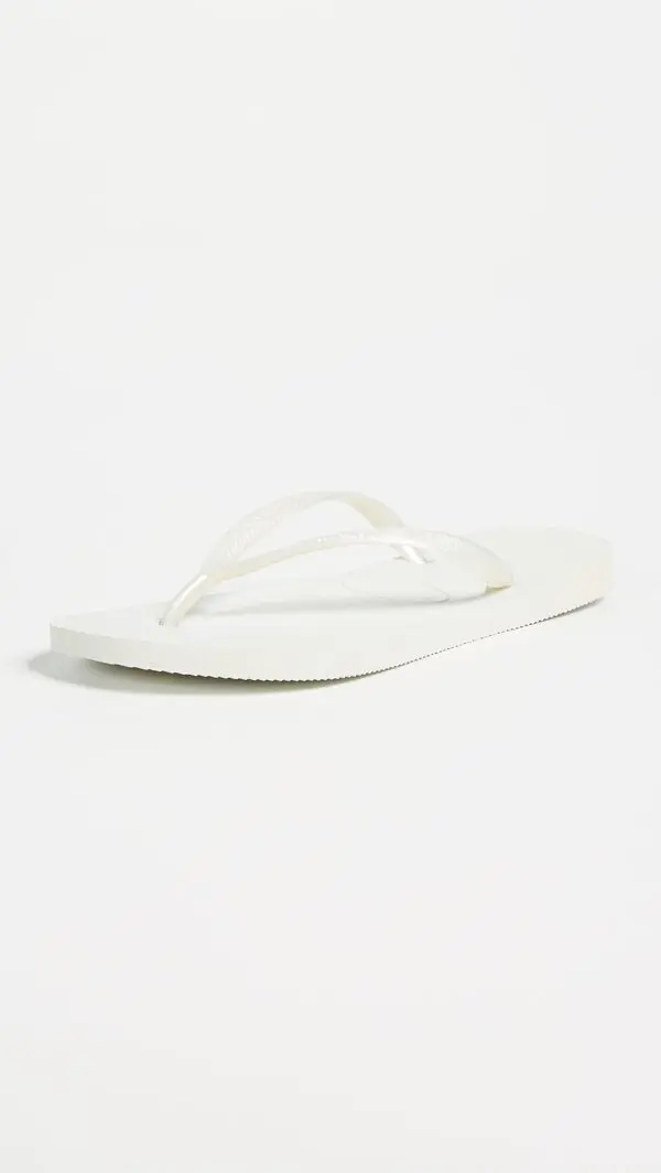 Havaianas Slim Flip Flops - White