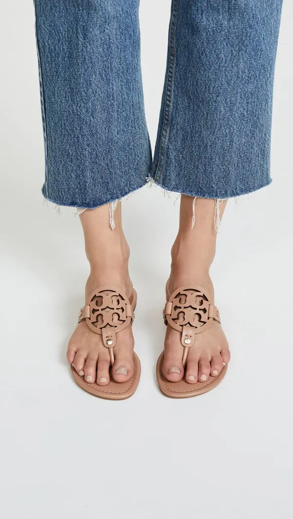 Tory Burch Miller Thong Sandals - Light Sand