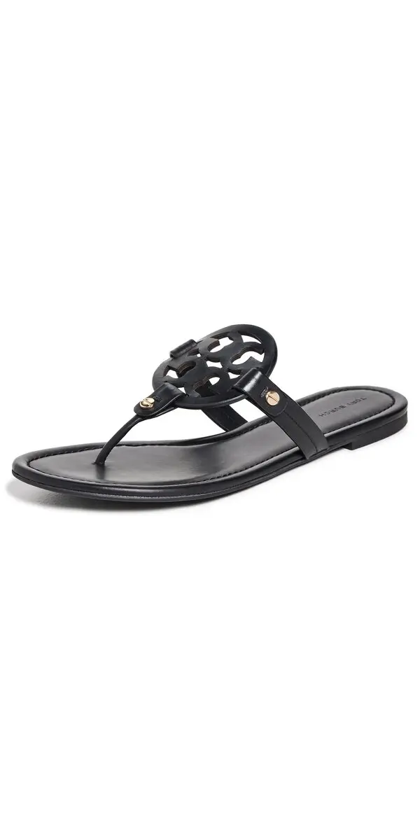 Tory Burch Miller Thong Sandals - Black