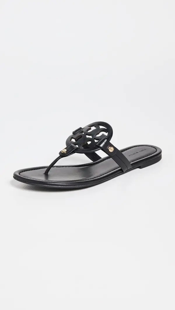 Tory Burch Miller Thong Sandals - Black