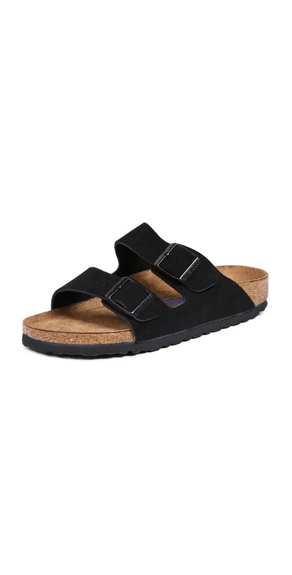 BIRKENSTOCK Arizona Soft Footbed Sandals - Black