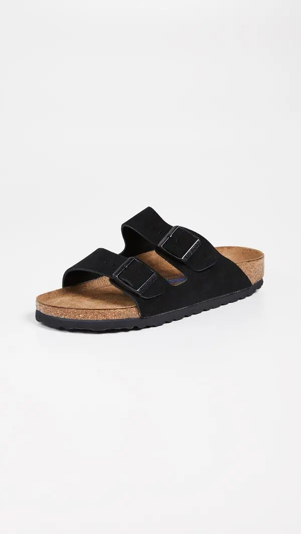 BIRKENSTOCK Arizona Soft Footbed Sandals - Black