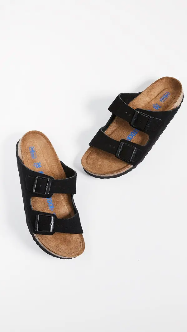 BIRKENSTOCK Arizona Soft Footbed Sandals - Black