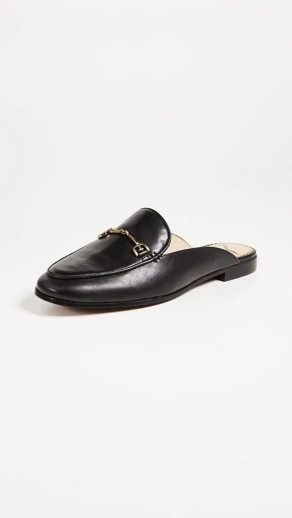 Sam Edelman Linnie Flat Mules - Black