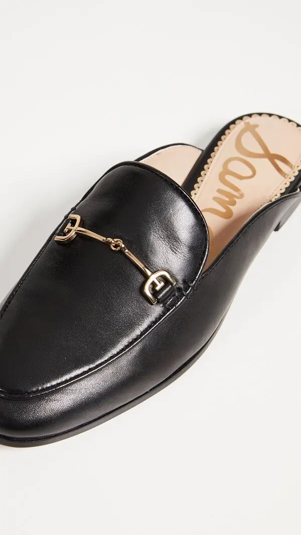Sam Edelman Linnie Flat Mules - Black