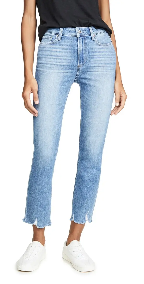 Paige Cindy Jeans With Destroyed Hem