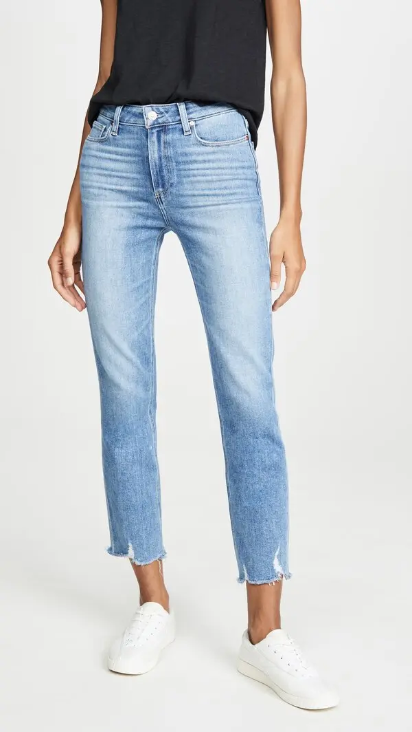 Paige Cindy Jeans With Destroyed Hem
