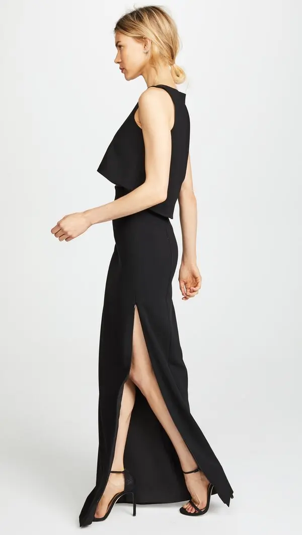 Black Halo Kacie Piece Maxi Dress - Black