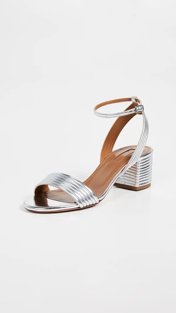 AQUAZZURA Sundance 50 Sandals - Silver