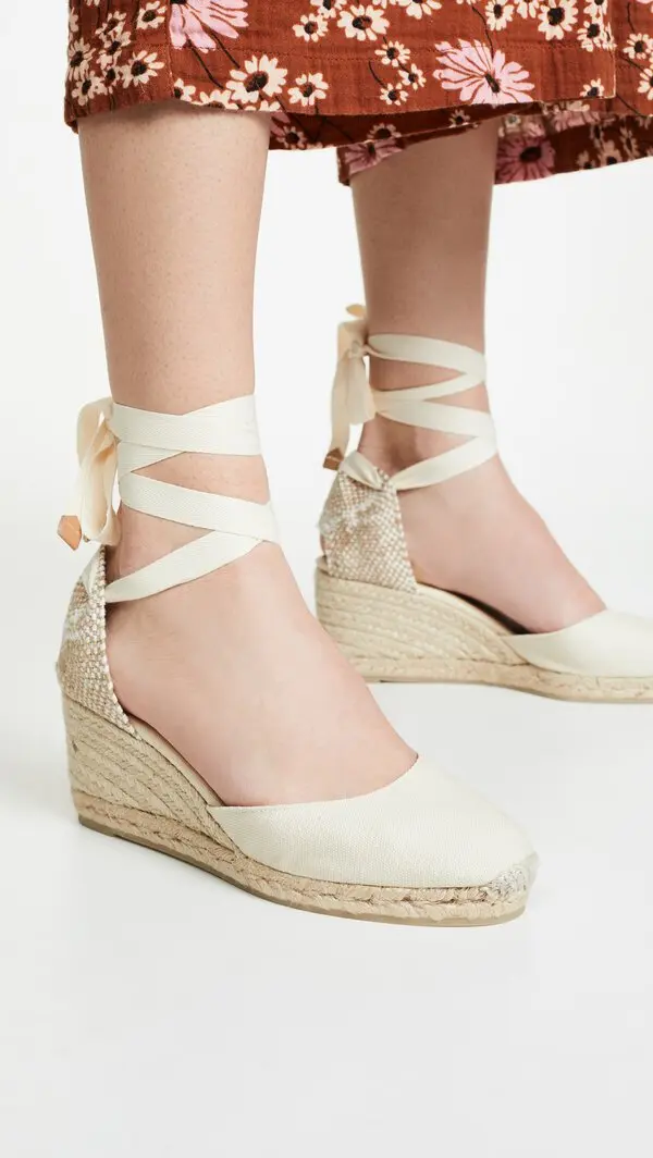 CastaÑer Carina Wedge Espadrilles - Ivory
